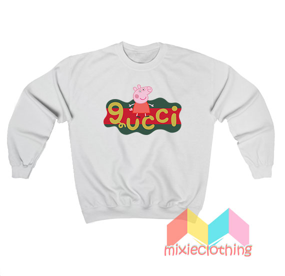 Peppa Pig X Gucci Logo Parody Sweatshirt On Sale - Mixieclothing.com Peppa Pig X Gucci Logo Parody Sweatshirt On Sale - Mixieclothing.com