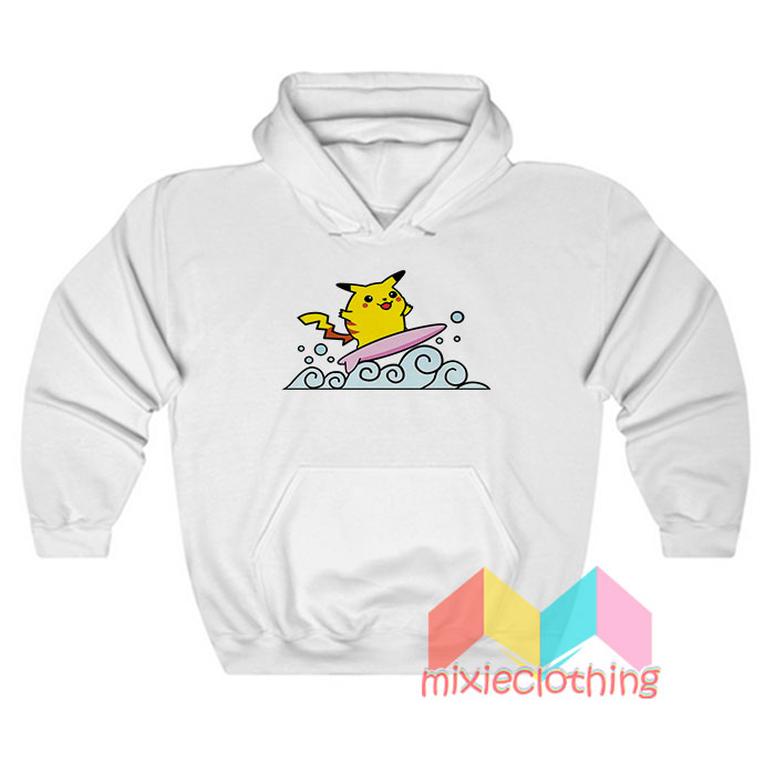 Surfing Pikachu Hoodie - mixieclothing.com